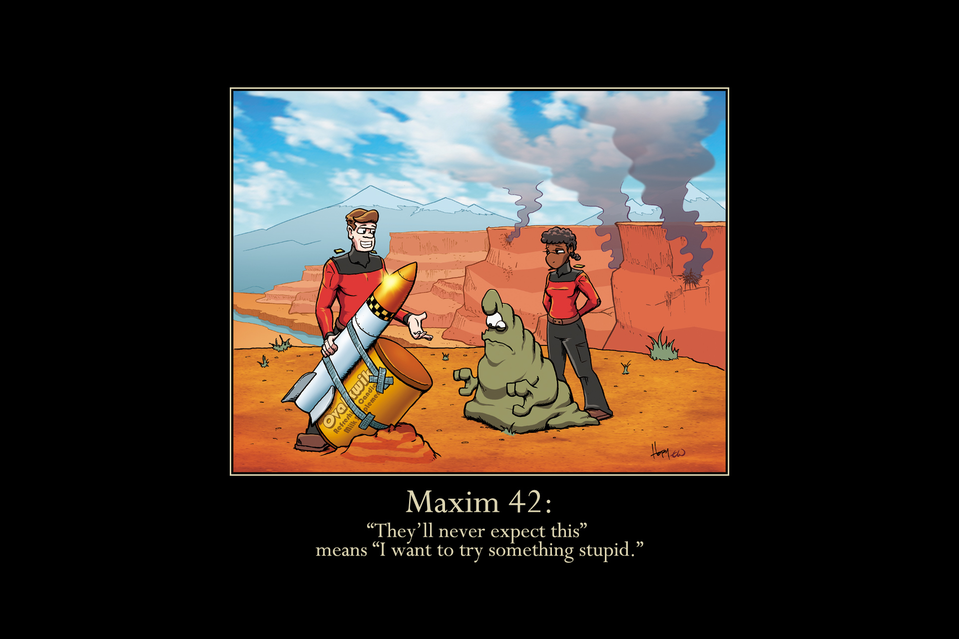 Schlock Mercenary - 2015 Calendar Wallpapers