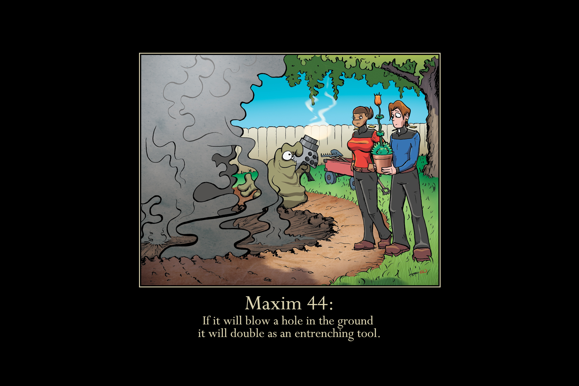 Schlock Mercenary - 2015 Calendar Wallpapers